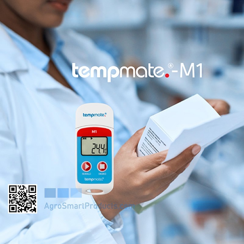 Tempmate M1 External Probe + Holder | USB Temperature Data Logger
